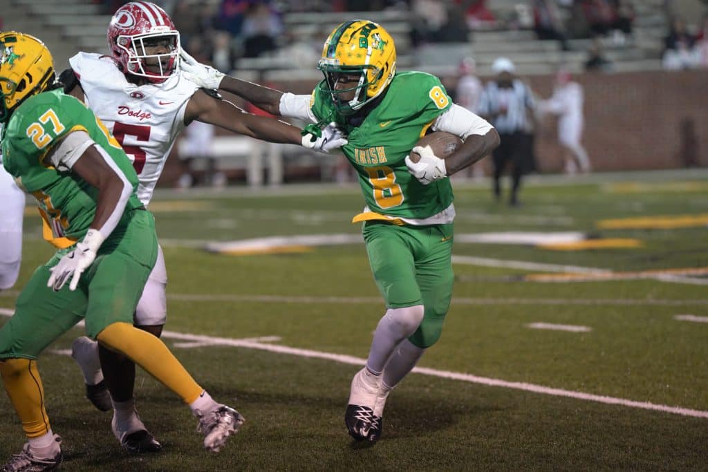 FOOTBALL: Dublin rallies to defeat Dodge, clinch first-round home game ...